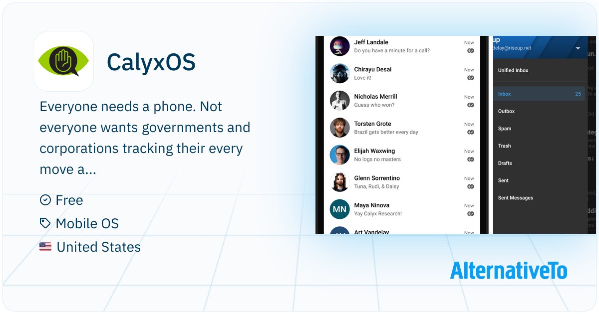 CalyxOS: Privacy-focused operating system for smartphones based on ...