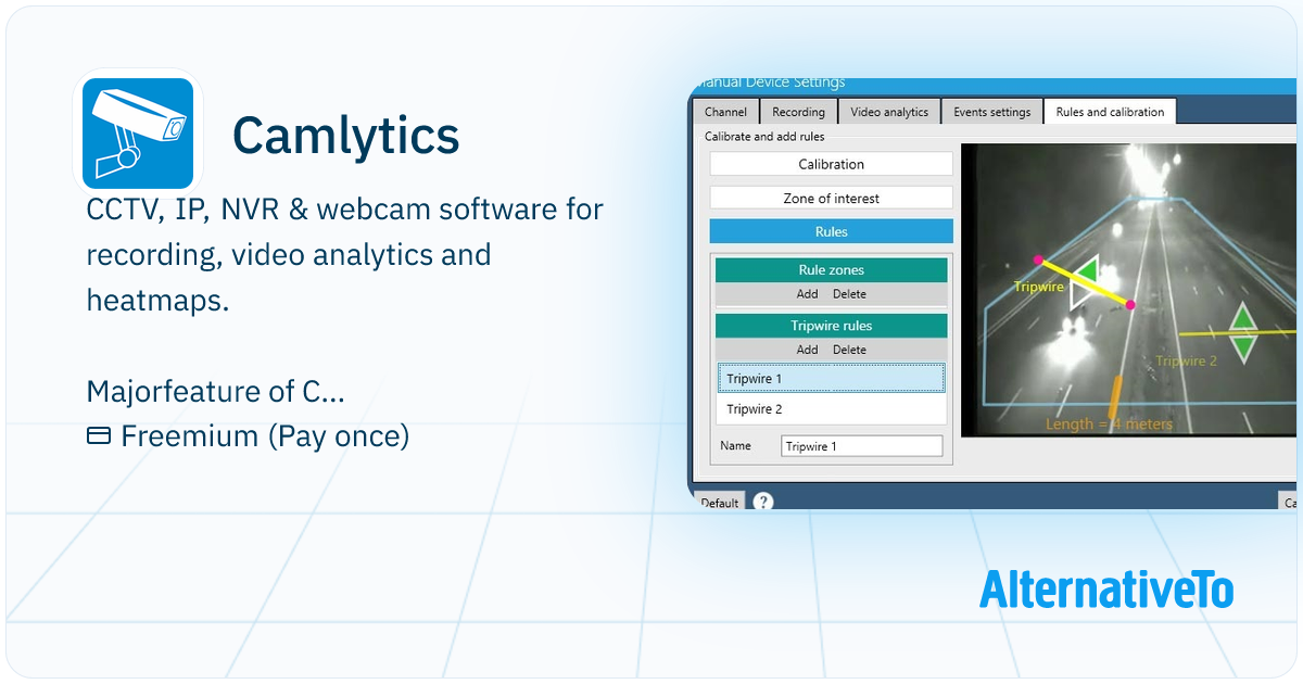 Camlytics: CCTV, IP, NVR & webcam recording, video analytics and ...