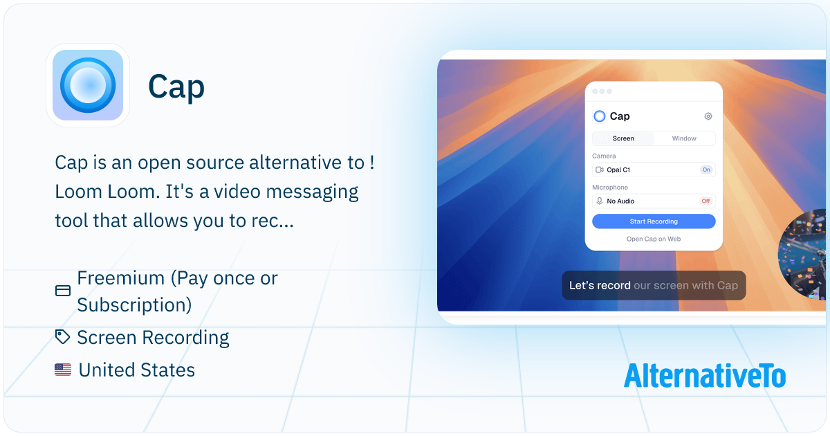 Cap: Open-source cross-platform recorder with editing and sharing ...
