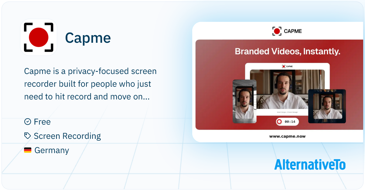 Capme: Free screen recorder with customizable branding, but no cloud ...