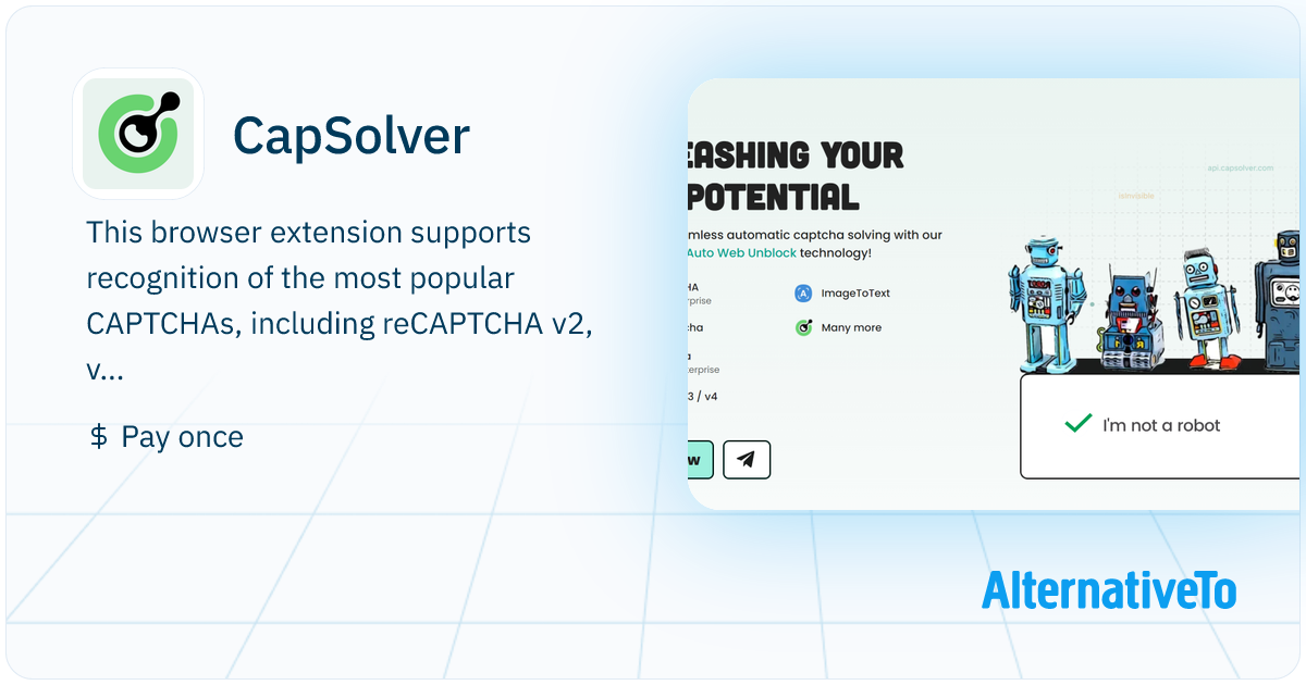 CapSolver: This browser extension supports recognition of the most ...