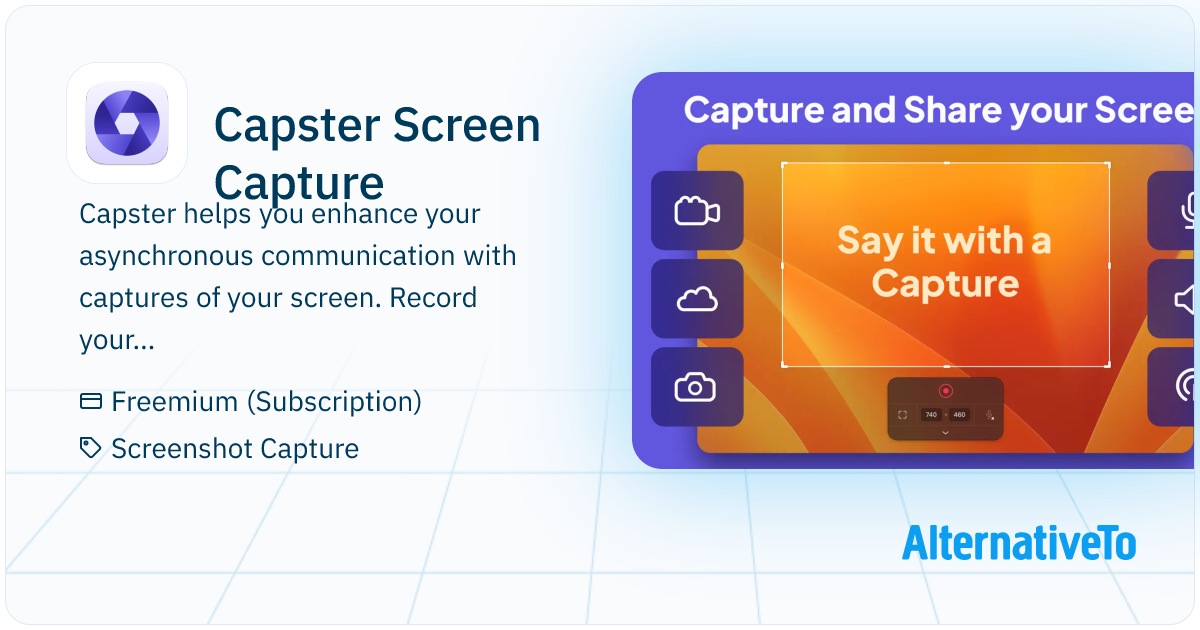 Capster Screen Capture: Capster lets you capture your screen and share ...