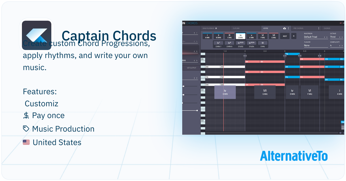 Captain Chords: Create custom Chord Progressions, apply rhythms ...