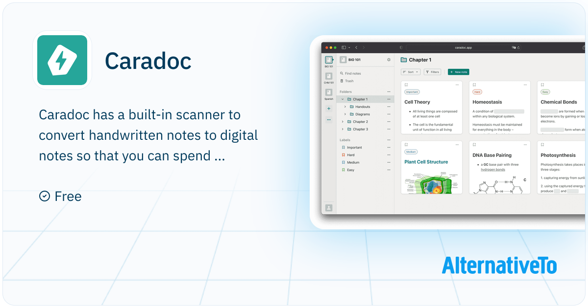 Caradoc: Make it easy for learners to prepare notes and memorize them ...