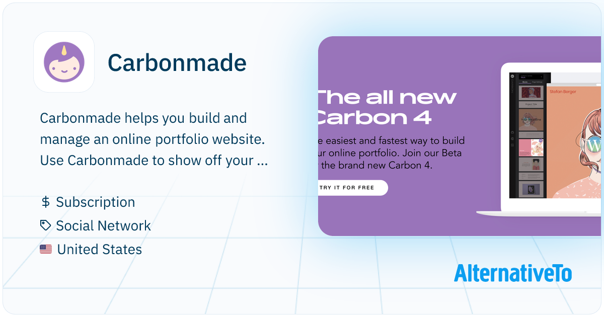 Carbonmade: Helps you build and manage an online | AlternativeTo
