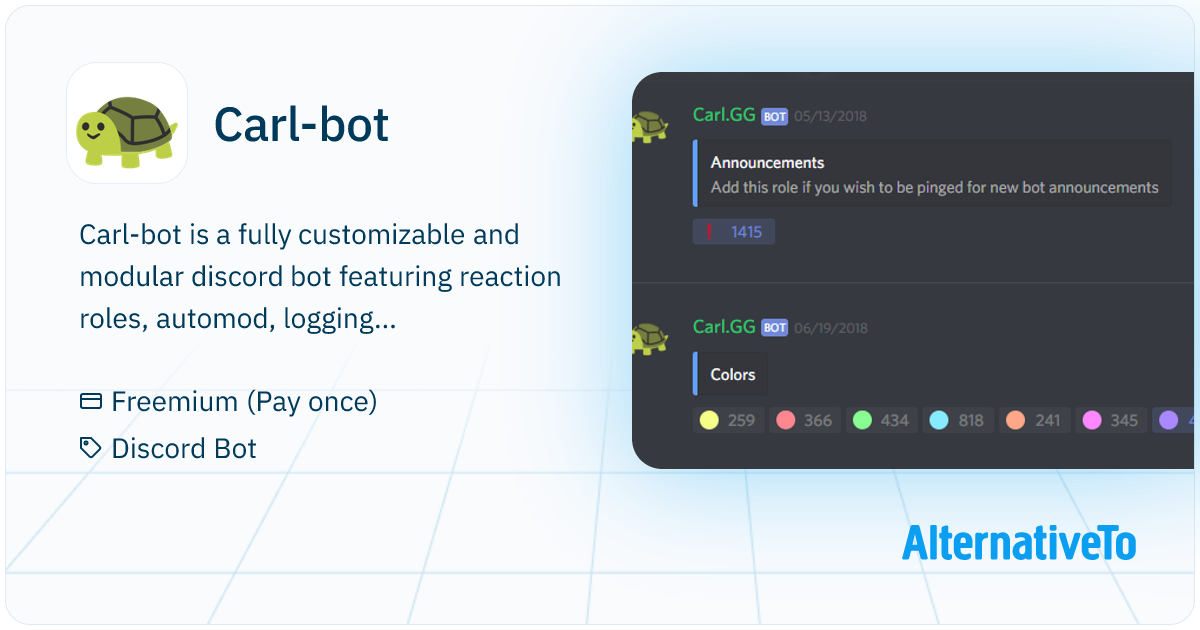 Carl-bot: Bot for Discord | AlternativeTo