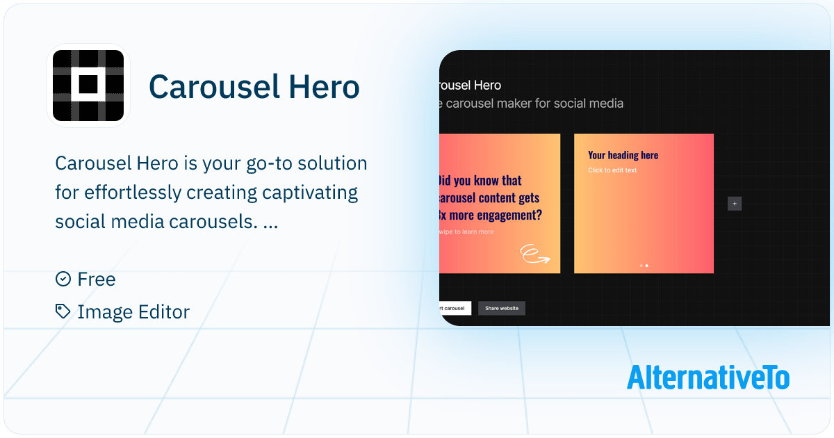 Carousel Hero: Social media carousel generator that simplifies the ...