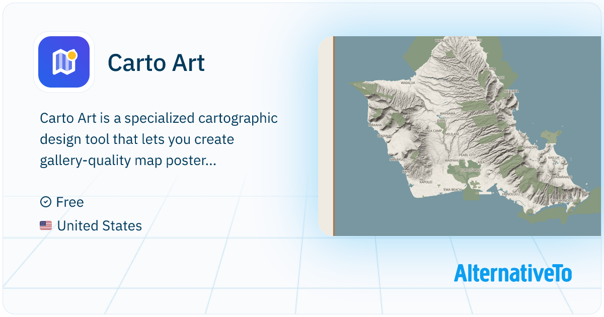 Carto Art: Free web tool to create print-ready cartographic poster art ...
