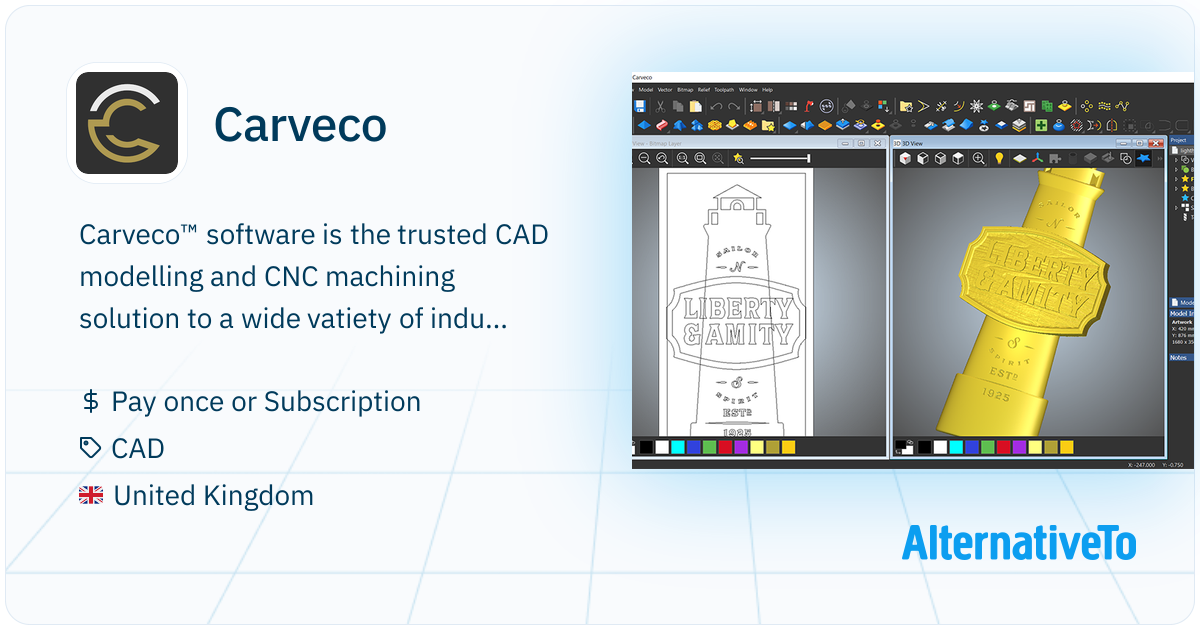 Carveco: 2D/3D CAD and CNC machining for creative, industrial use ...