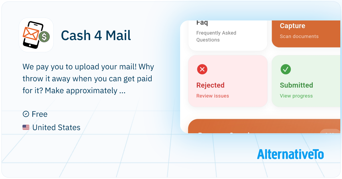 Cash 4 Mail: Earn cash by scanning and submitting your marketing mail ...