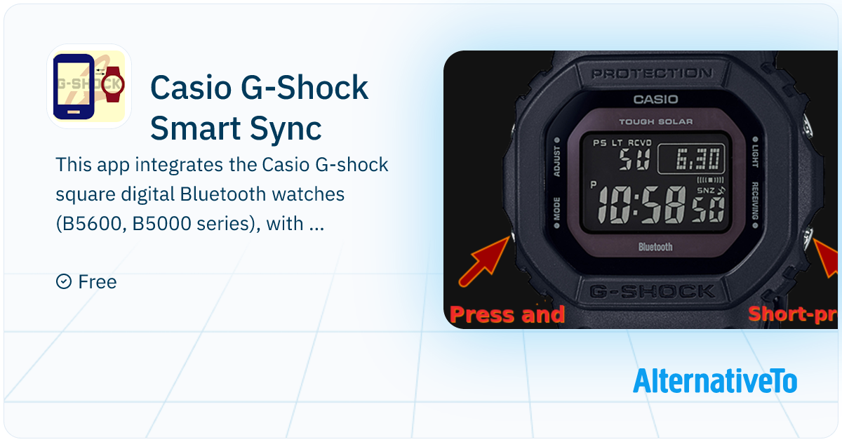 Casio G-Shock Smart Sync: Casio G-Shock app companion | AlternativeTo
