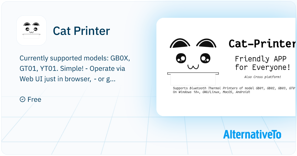 Cat Printer: An app that provides support to some Bluetooth "Cat ...