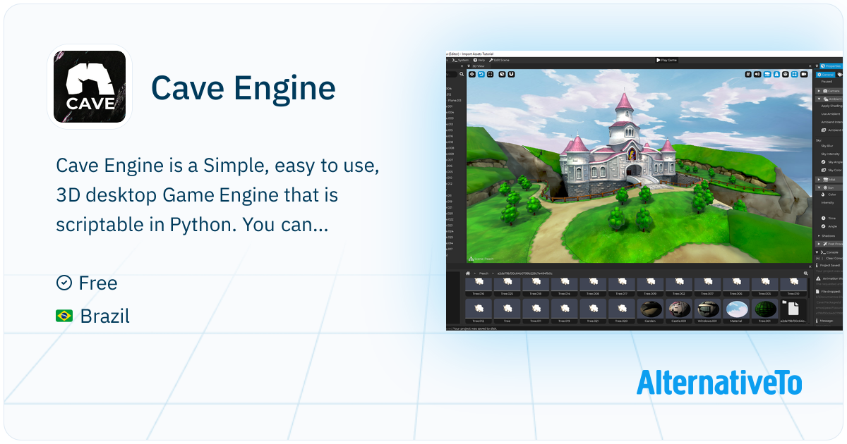 Cave Engine: Simple 3D desktop Game Engine scriptable in Python ...