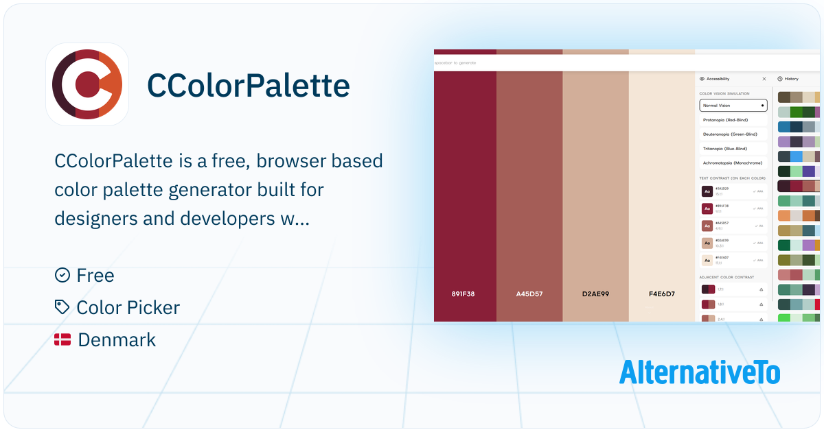 CColorPalette: Create beautiful, accessible color palettes with WCAG ...
