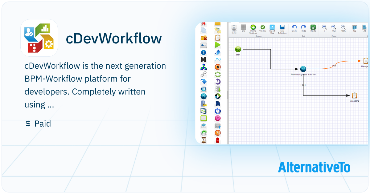 cDevWorkflow: The next generation BPM-Workflow | AlternativeTo