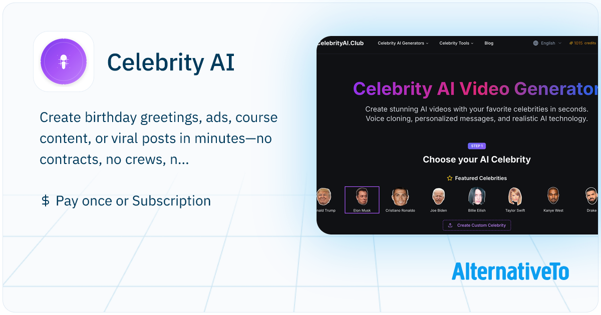 Celebrity AI: CelebrityAI helps you create stunning celebrity videos ...