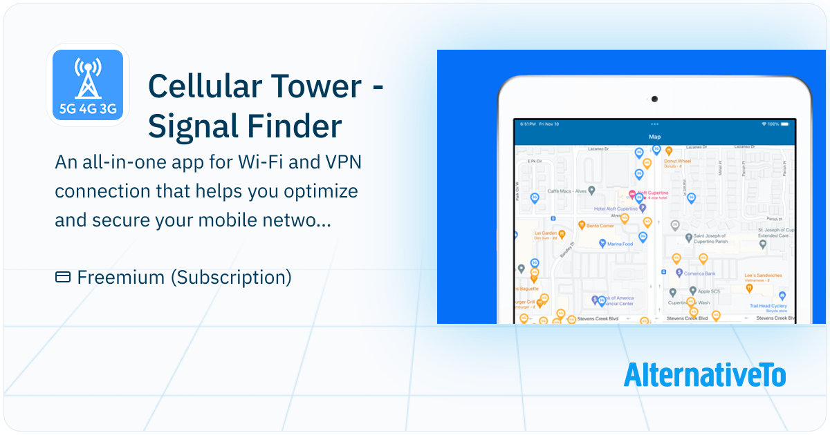 Cellular Tower - Signal Finder: Mobile app for search cellular towers ...