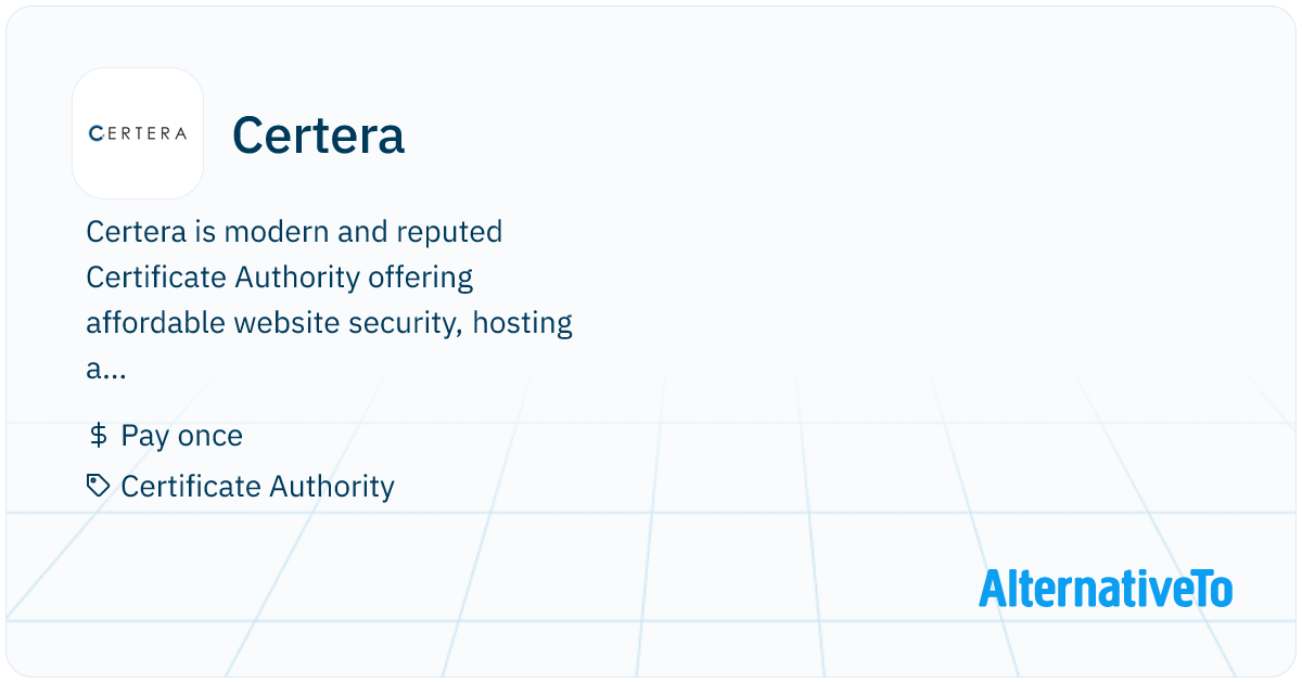 Certera: Modern and Affordable SSL Certificate, Code Signing ...