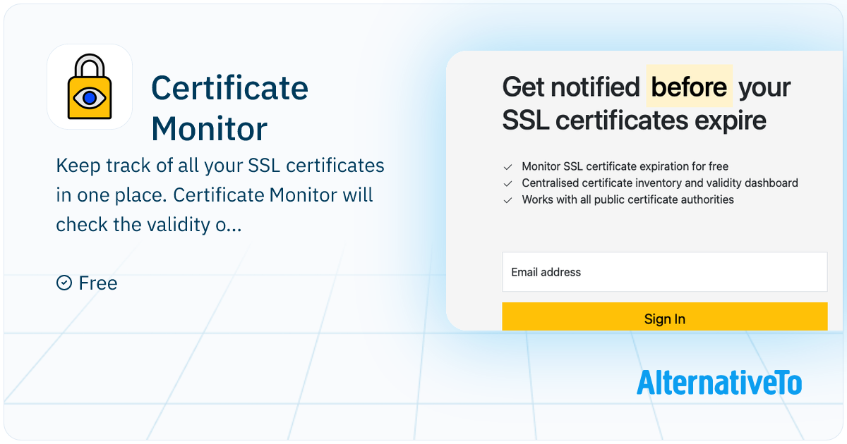 Certificate Monitor: Get notified before your SSL certificates expire ...