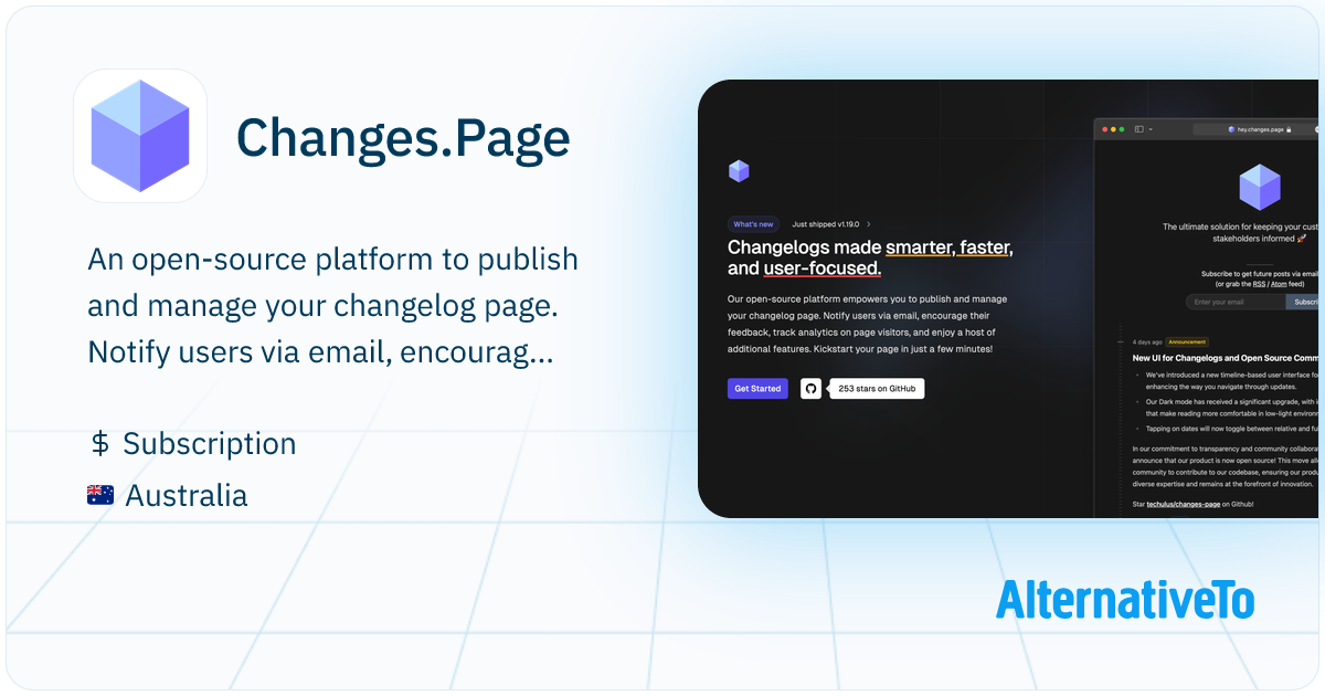 Changes.Page: Changelogs made smarter, faster, and user-focused ...