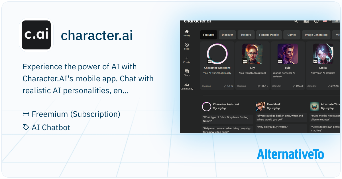 character.ai: Engage in open-ended conversations and collaborations ...