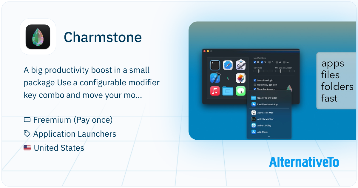 Charmstone: The quicker switcher launcher for macOS | AlternativeTo