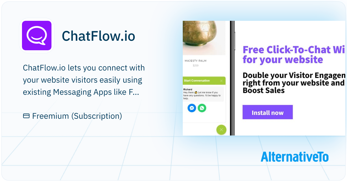 ChatFlow.io: Lets you connect with your website visitors easily using ...