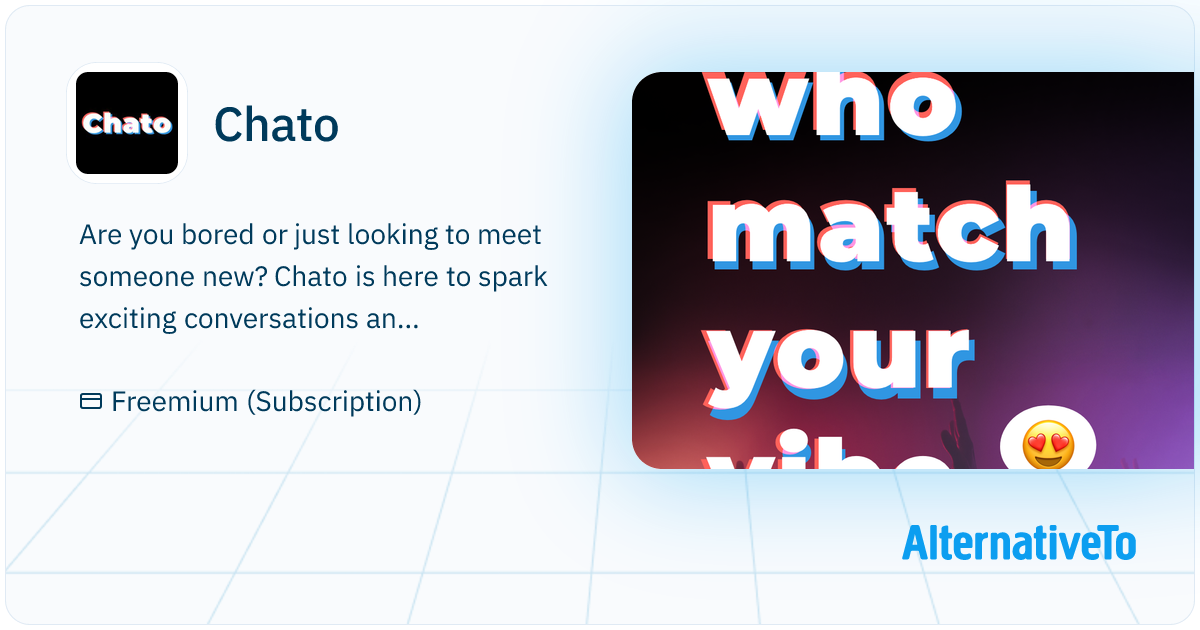 Chato: Fast, secure, and anonymous chat app for connecting with random ...