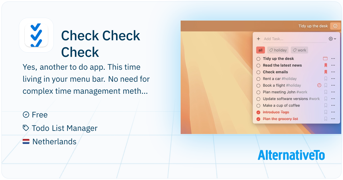 Check Check Check: Yes, another to do app. This time living in your ...