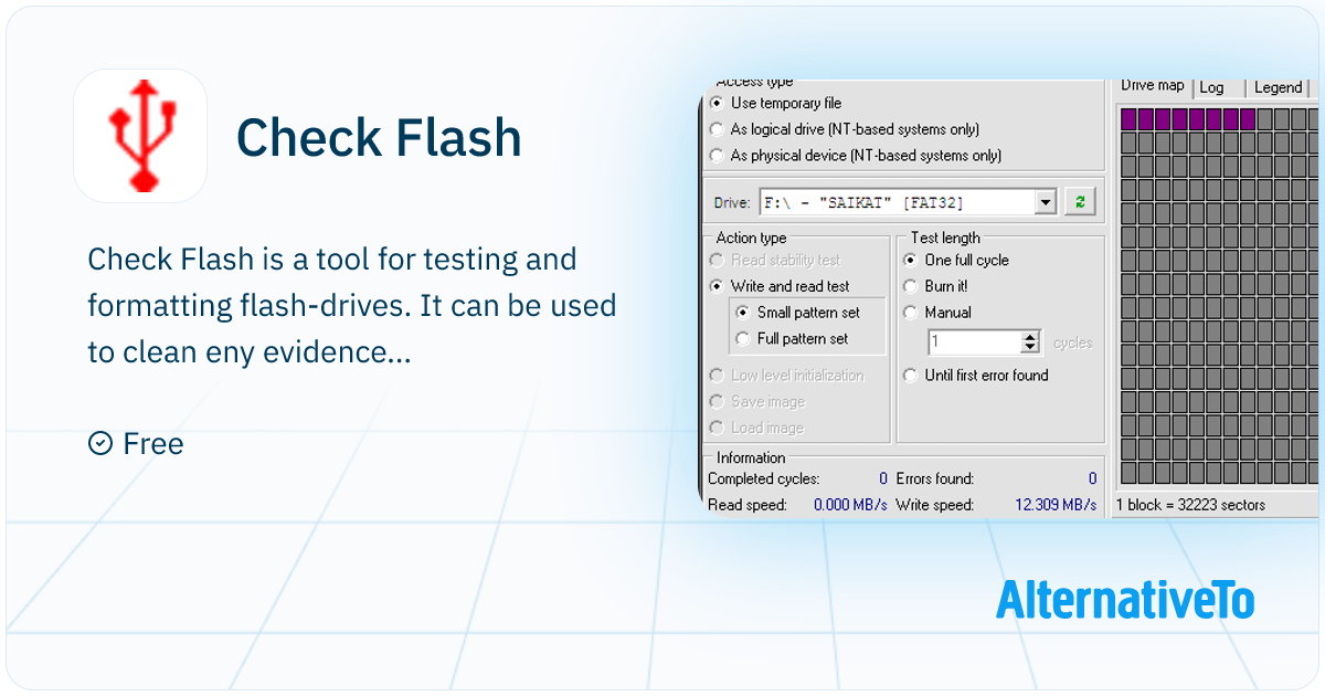 Check Flash: Tool for testing and formatting | AlternativeTo