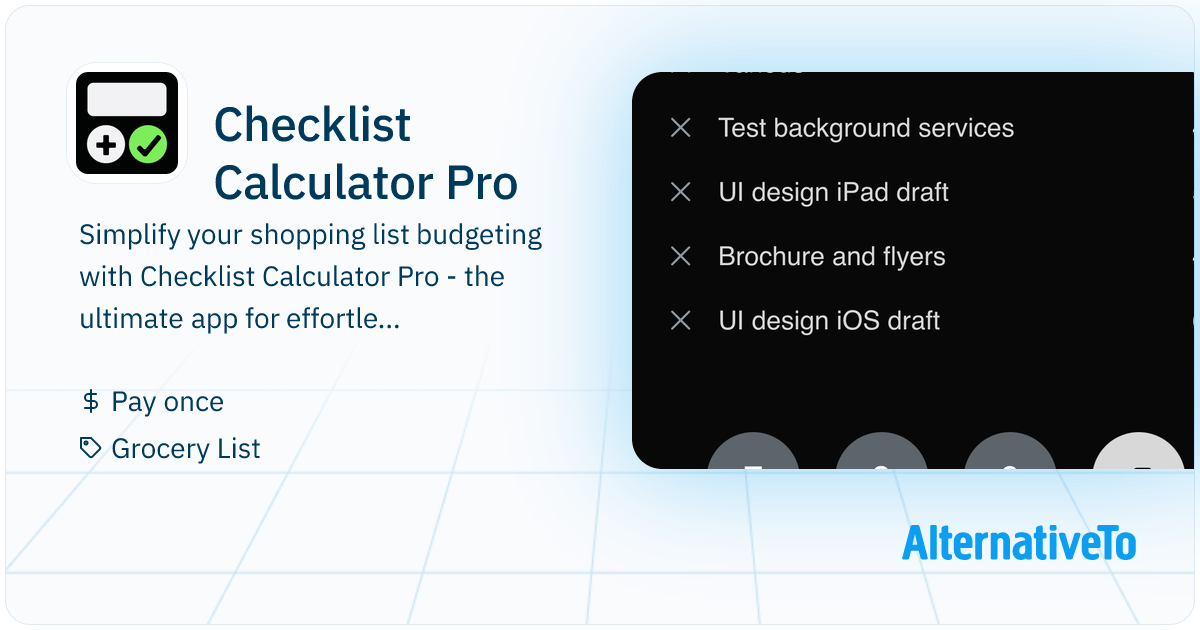 Checklist Calculator Pro: Simplify your budgeting with Checklist ...