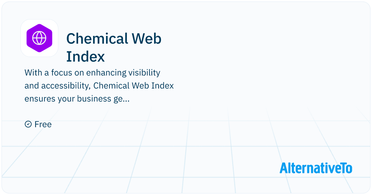 Chemical Web Index: With a focus on enhancing visibility and ...