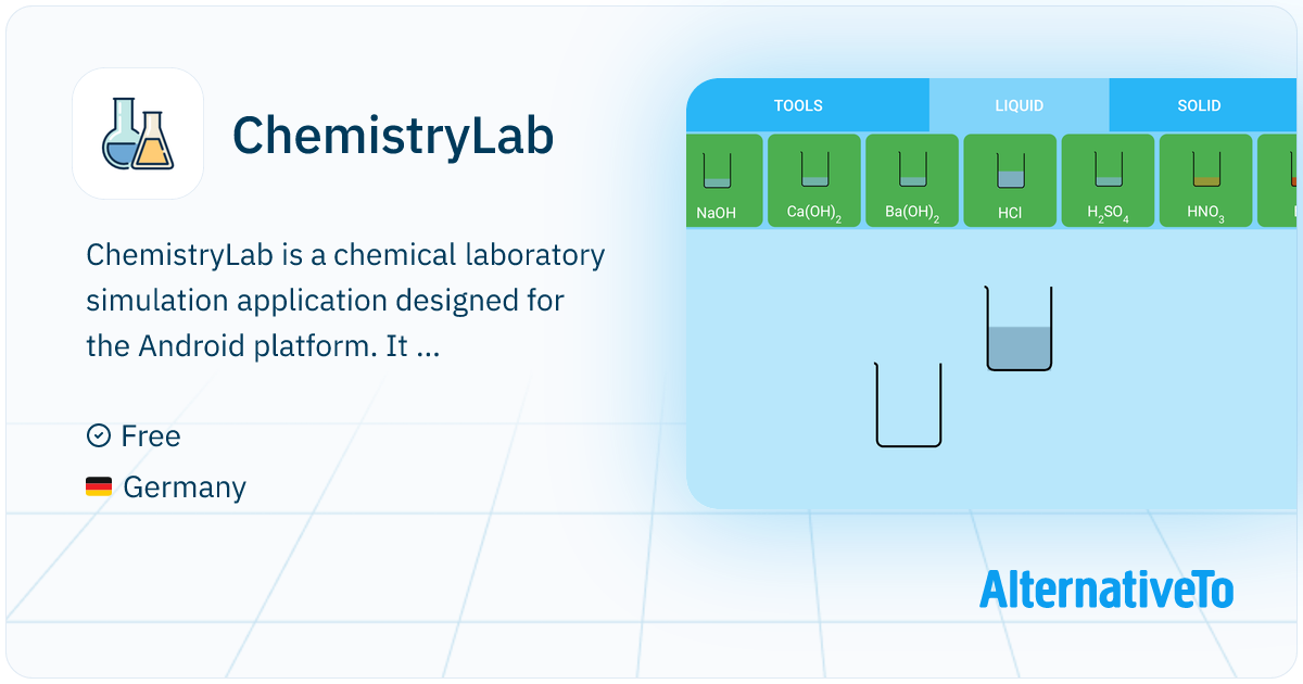 ChemistryLab: Chemical laboratory simulation | AlternativeTo