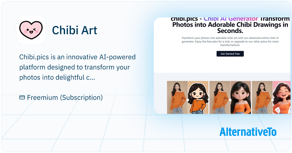 Chibi Art: An AI platform that converts photos into various styles like ...