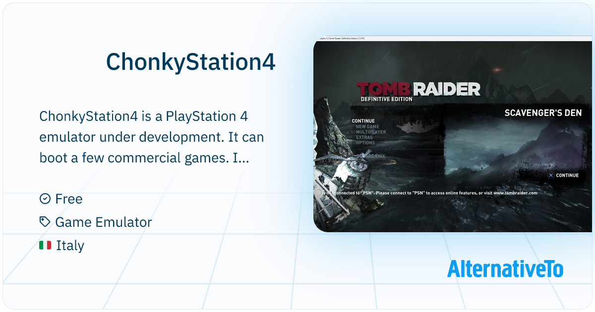ChonkyStation4: PlayStation 4 emulator under | AlternativeTo