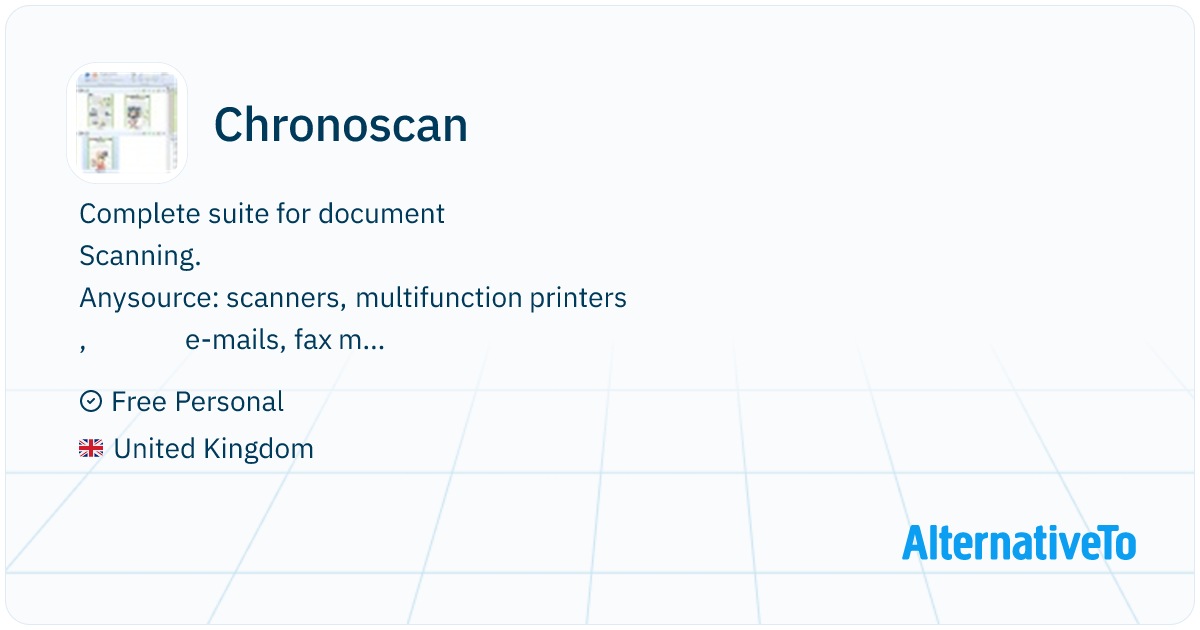 Chronoscan: Complete suite for document Scanning | AlternativeTo
