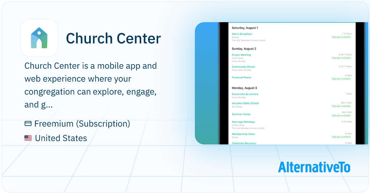 Church Center: Mobile app and web experience where your congregation ...