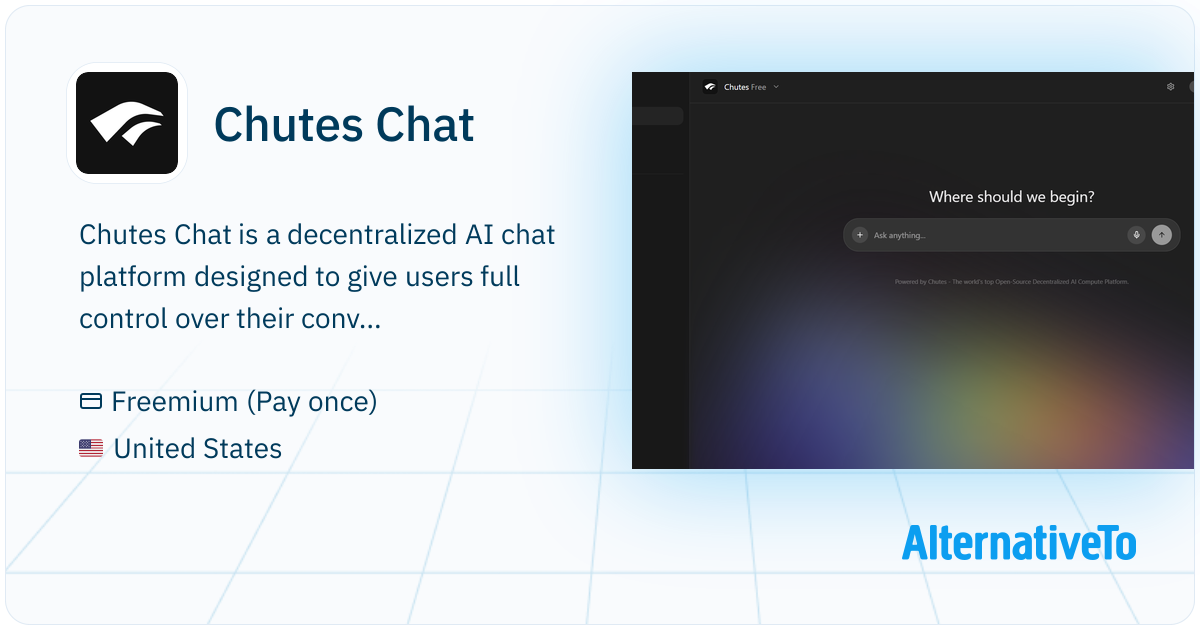 Chutes Chat: Decentralized AI chat platform that lets users start ...