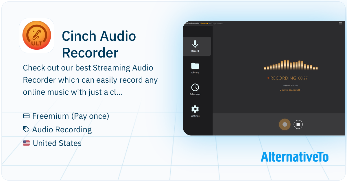 Cinch Audio Recorder: Smart recording tool designed for music lovers ...