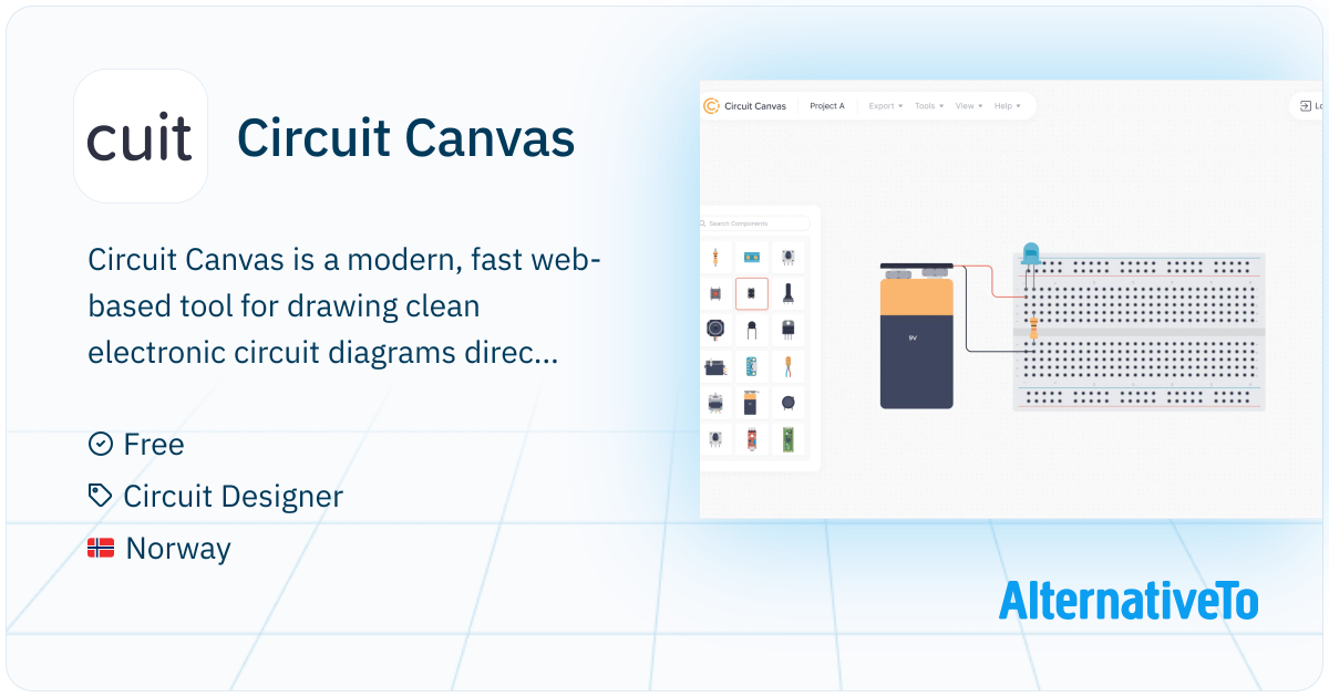 Circuit Canvas: Modern, browser-based electronics circuit diagram tool ...