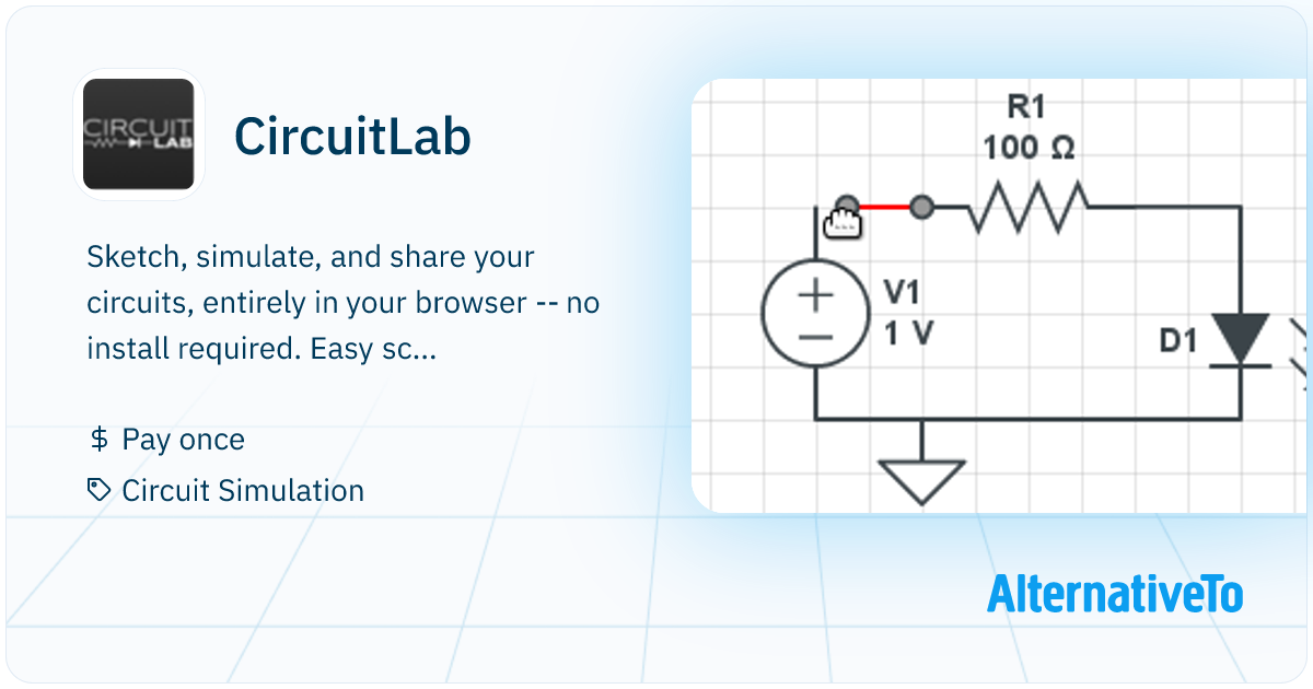 CircuitLab: Sketch, simulate, and share your circuits | AlternativeTo