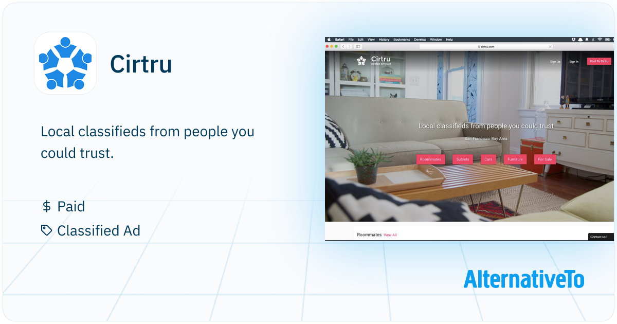 Cirtru: Local classifieds from people you could trust | AlternativeTo