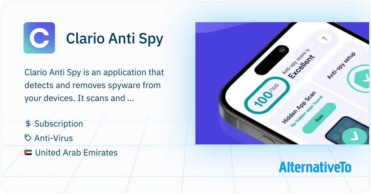 Clario Anti Spy: Removes spyware, blocks tracking apps, hides GPS, and ...