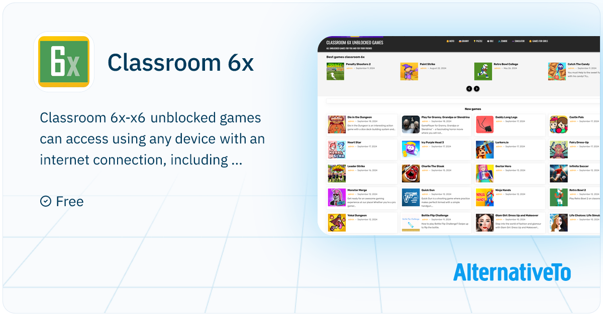 Classroom 6x: Unblocked games can access using any device with an ...