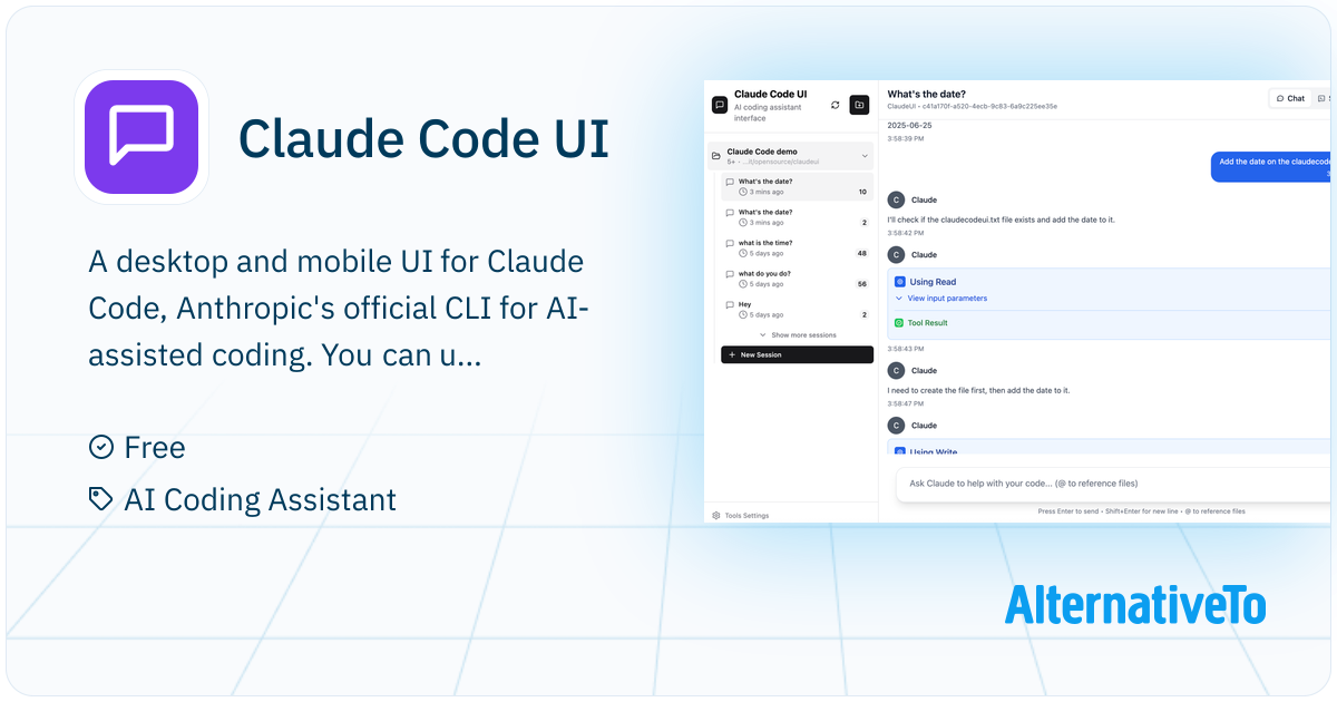 Claude Code UI: Use Claude Code on mobile and web with Claude Code UI ...