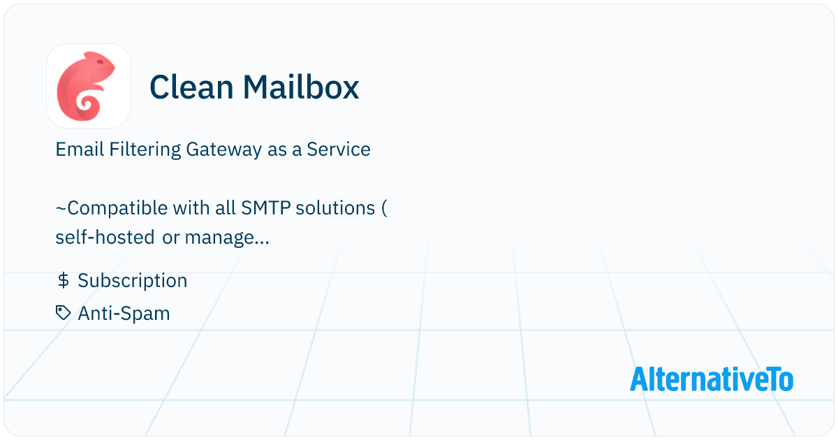 Clean Mailbox: Email Filtering Gateway as a Service | AlternativeTo