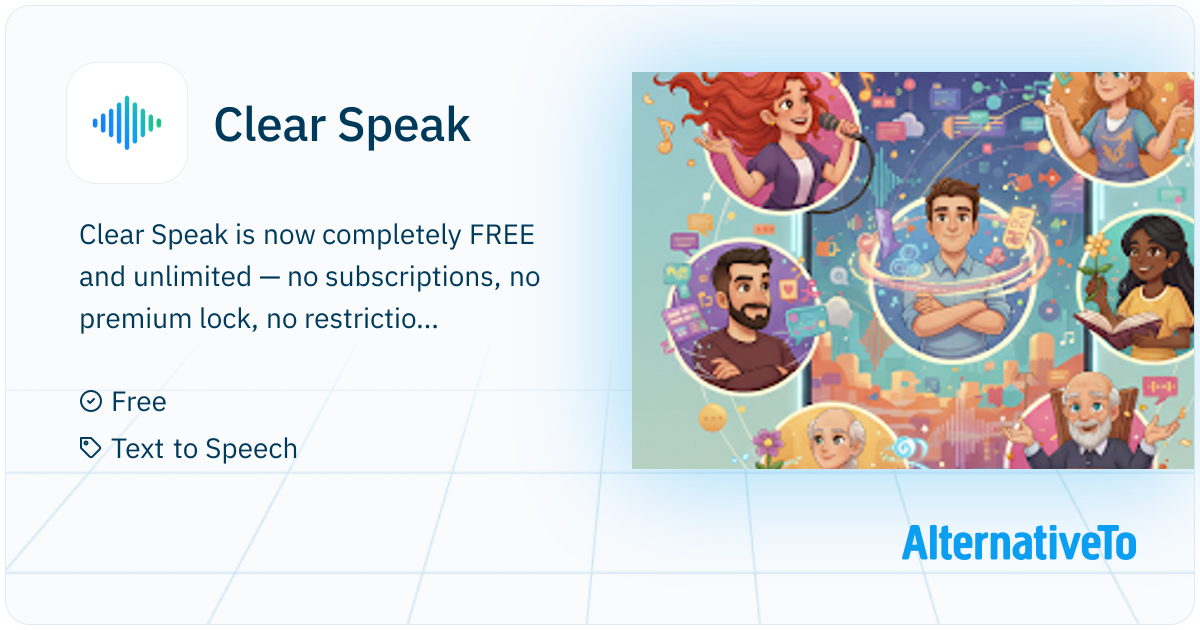 Clear Speak: Turn any text into natural AI speech — a free voice AI TTS ...