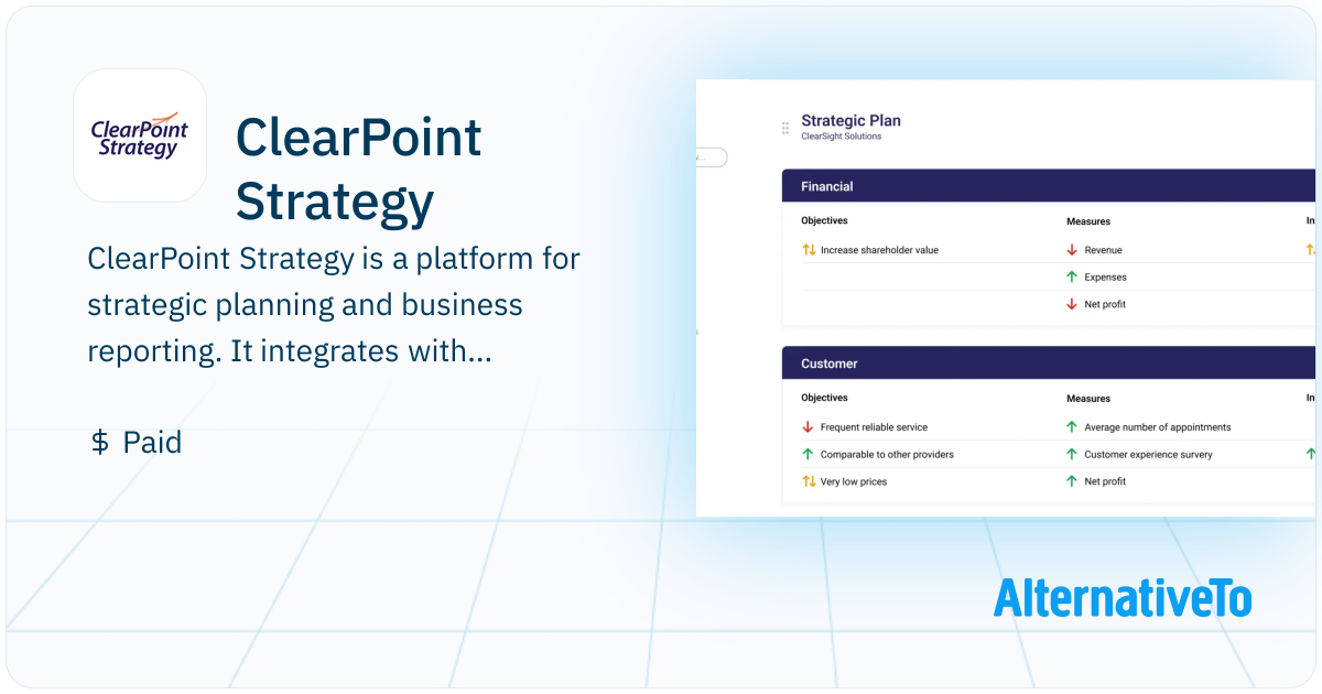 ClearPoint Strategy: Platform for strategic | AlternativeTo
