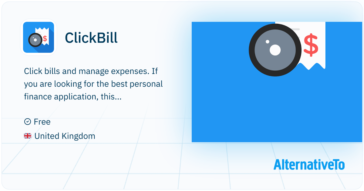 ClickBill: Click bills and manage expenses. | AlternativeTo
