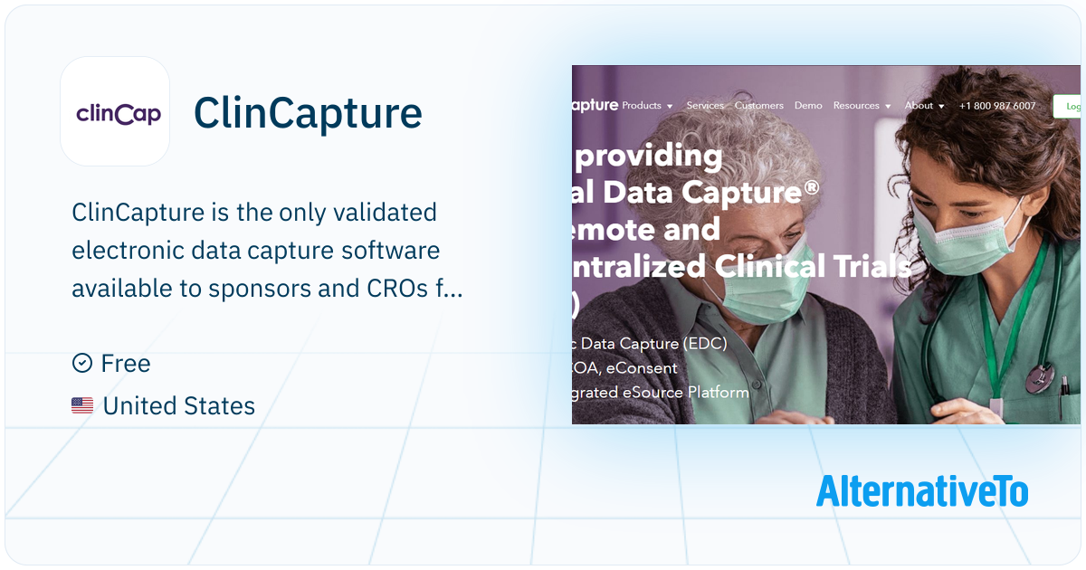 ClinCapture: The only validated electronic data | AlternativeTo